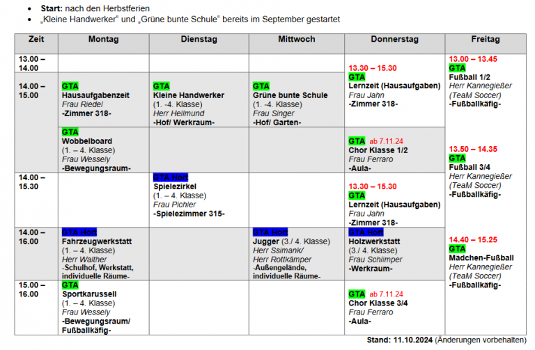 Ganztag - 100. Schule Leipzig